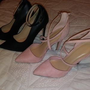 Forever 21 | Shoes | 2 Pairs Blackjustfab Pinkforever2 | Poshmark